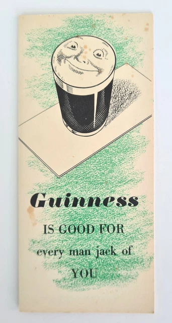 GUINNESS BOWLS SCORE Card GA2068B, c1960s £6.44 - PicClick UK