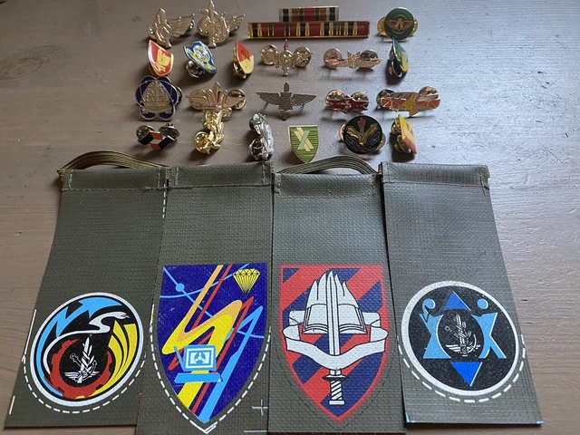 LOT OF 26 Israel IDF Army Pins And Badges Shoulders Collectible ZAHAL ...