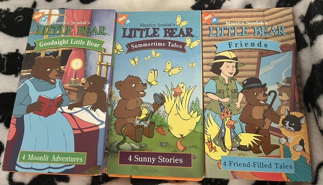 3 NICK JR Maurice Sendak's Little Bear VHS Summertime Tales Goodnight ...
