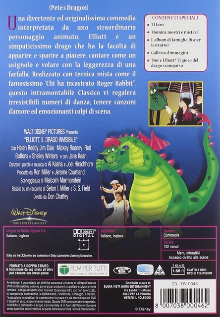 ELLIOT IL DRAGO Invisibile (DVD) helen reddy mickey rooney (UK IMPORT ...