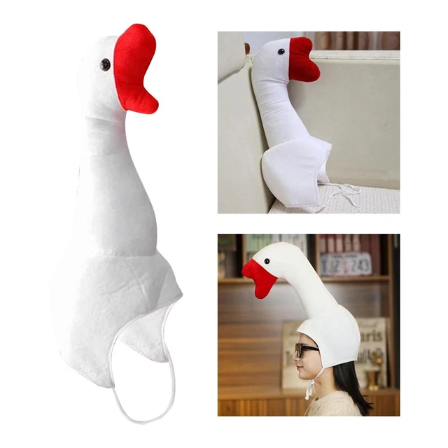 NOVELTY WINTER GOOSE Hood Hat Animal Cosplay Festival Costume for £9.58 ...