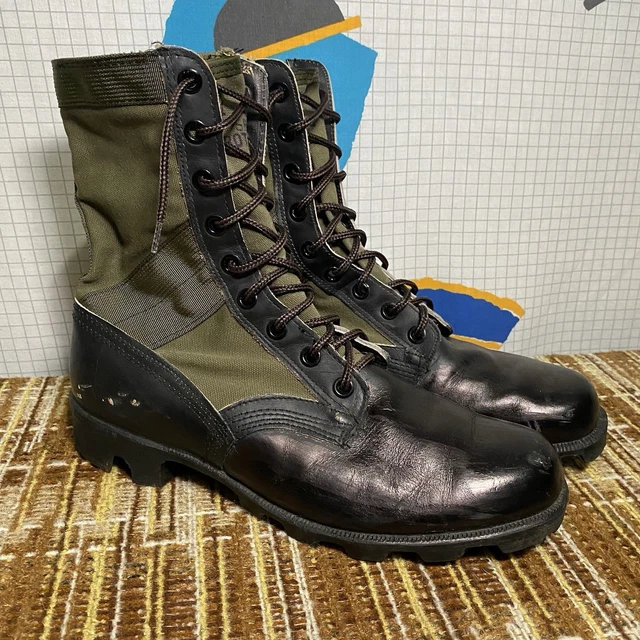 VINTAGE US ARMY Jungle Boots Size 11 R Spike Protective 80s 9-84 ...