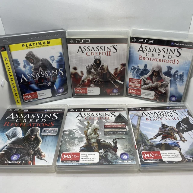 6x Assassins Creed Ps3 Playstation 3 Games 2 Brotherhood Revelations