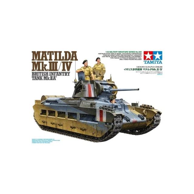 TAMIYA 1:35 MATILDA Mk.III/IV British Infantry Tank Mk.II A Military ...