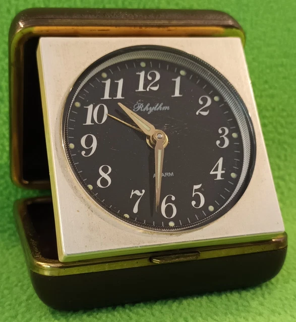 VINTAGE RHYTHM TRAVEL clock with alarm. Circa 1970s. For repair or ...