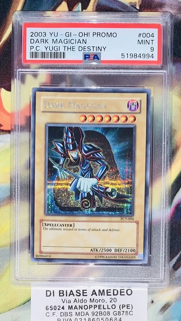 YU GI OH Psa 9 Dark Magician Pcy-004 P.c.yugi The Destiny Promo 2003! EUR 5,50 - PicClick IT