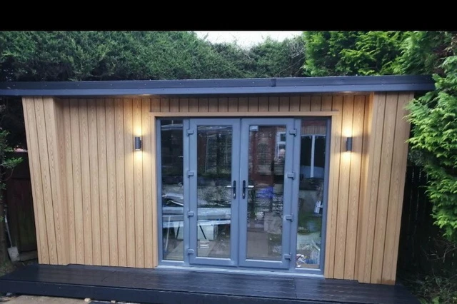 COMPOSITE CLADDING BOARDS Teak 3m length golden oak dorma summerhouse ...