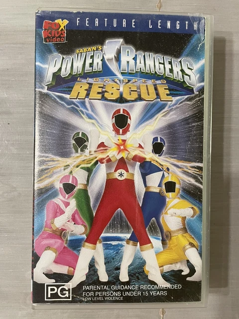 POWER RANGERS LIGHTSPEED Rescue Vintage VHS Video Tape Casette 2000 $18 ...