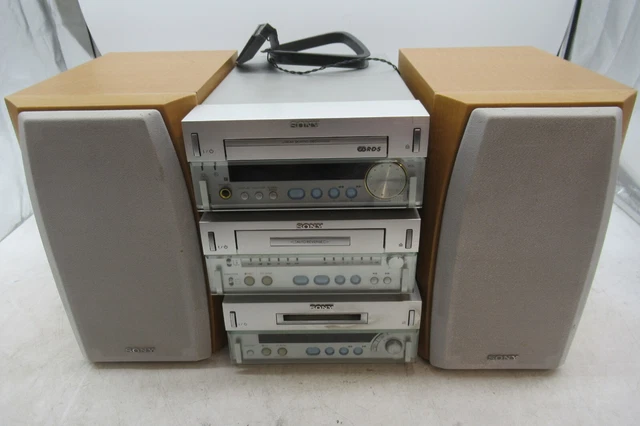SONY MINIDISC CMT SD1 Music Component Music System Radio/CD/Casette ...
