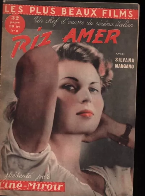ScÉnario RomancÉ Riz Amer 1949 Silvana Mangano Vittorio Gassman Raf