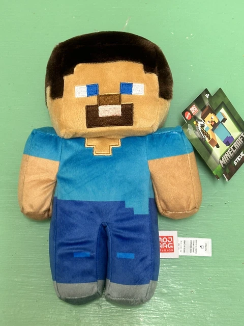 MINECRAFT STEVE SOFT Toy Mattel Mojang Studios 9” Plush new with tags £ ...