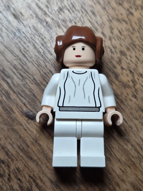LEGO STAR WARS - Princess Leia (Smooth Hair) Minifigure White Dress ...