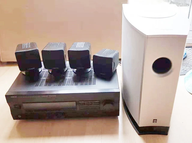 YAMAHA RX-V392 SURROUND Sound Home Cinema Amplifier Working with Remote ...