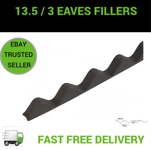 13/5 FOAM FILLERS - Box Profile, Corrugated & Tile Effect - Eaves ...