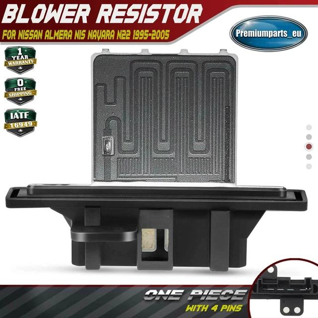 BLOWER MOTOR HEATER Fan Resistor for Nissan Almera N15 Navara D22 ...