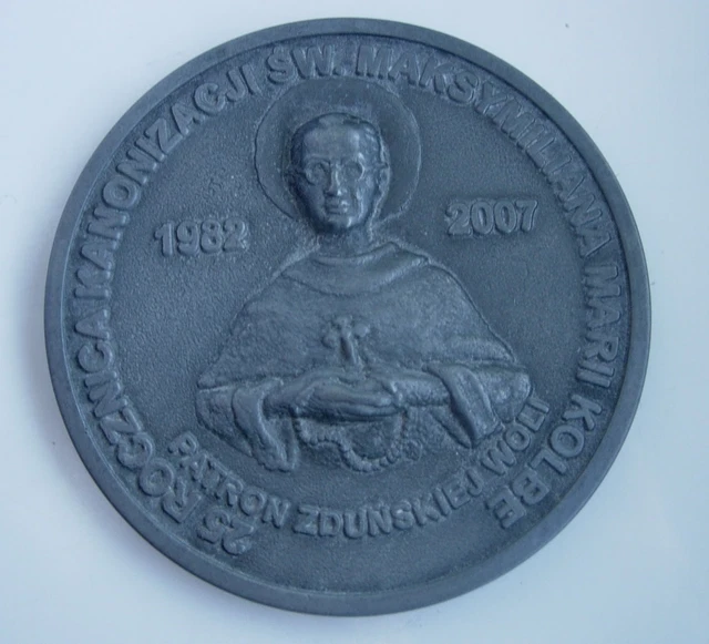 WWII NAZI AUSCHWITZ camp MEDAL MEMORY OF KOLBE,canonization POLISH ...