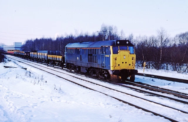 ORIGINAL 35MM RAIL Slide Class 31 31123 Water Orton 13 2 1991 ...