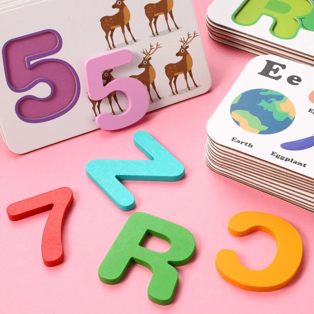 DIGITAL LETTER CARD English Alphabet Flash Cards Number Infant £27.75 ...