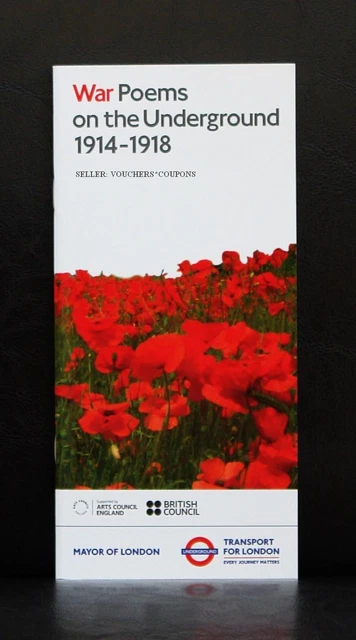 TFL WAR POEMS On The Underground 1914-1918 Great War Mayor London Arts ...