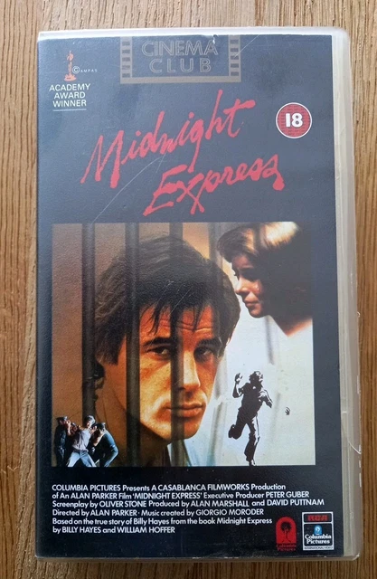 MIDNIGHT EXPRESS 1978 VHS - Alan Parker Oliver Stone Giorgio Moroder £4.87 - PicClick UK