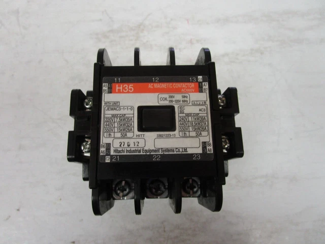 HITACHI MODEL: H20 AC Magnetic Contactor with CS-8 Coil Surge Absorber