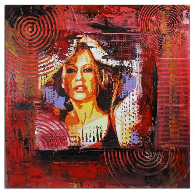 BURGSTALLER BARBARA SCHÖNEBERGER Gemälde Abstrakte Malerei Moderne Kunst Porträt EUR 218,90 ...