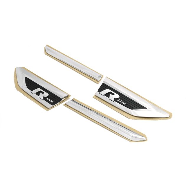 VW TIGUAN II MQB R-Line Schriftzug Set Original Emblem Logo chrom ...