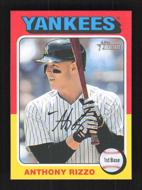 ANTHONY RIZZO 2024 Topps Heritage Mini New York Yankees #367 EUR 2,18 ...