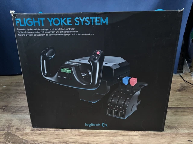 LOGITECH G SAITEK Pro Flight Yoke System - Throttle Quadrant & Clamps ...