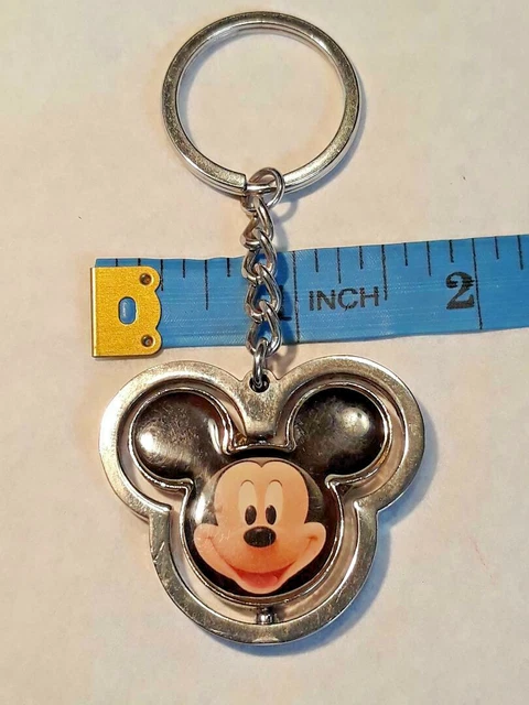 DISNEY DISNEYLAND SPINNING Mickey Mouse Head Keychain Fob $15.87 ...