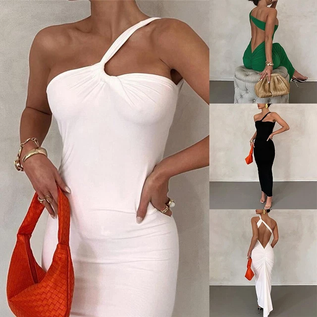 L GANTE ROBE MAXI sans dos pour femme soir e f te robe de bal fendue robe EUR 32,40 - PicClick IT