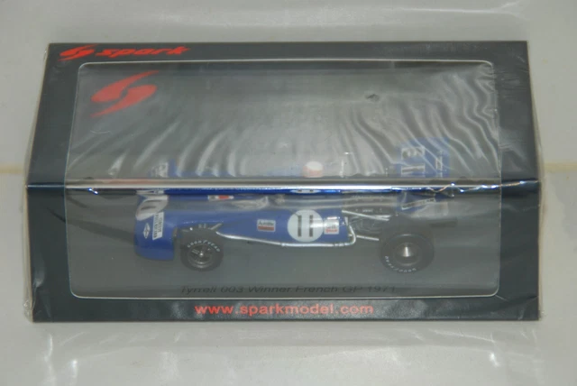SPARK MODELS 1:43-SCALE Tyrrell 003 | 1971 French GP Winner | S7232 ...