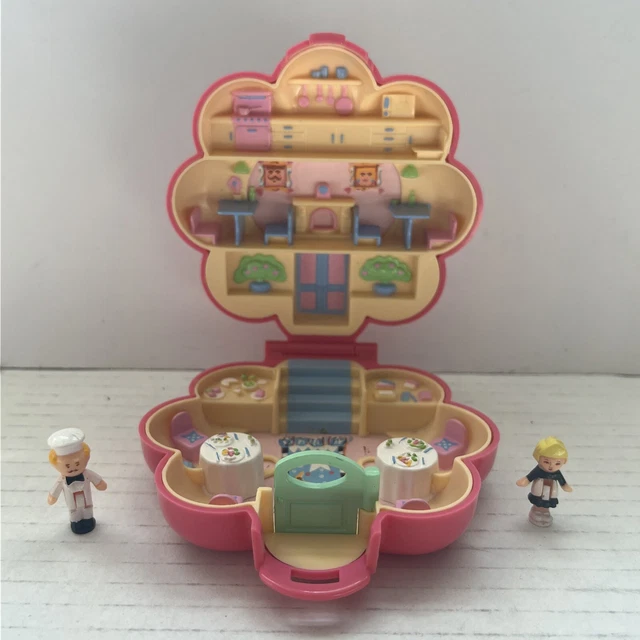 VINTAGE POLLY POCKET Mr. Fry's Restaurant 1990 Bluebird Compact ...