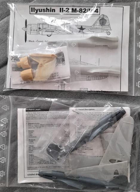 OMEGA MODELS 1/72 Resin Conversion Ilushin Il-2 M82 Radial Version - w ...