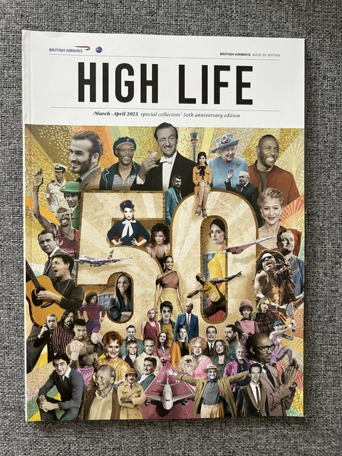 BRITISH AIRWAYS HIGH Life Magazine Special Collectors Edition 50th ...