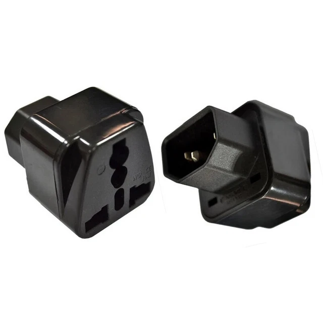 TRAVEL ADAPTER AC Power Plug Connector IEC 320 C14 to UK US AU ...