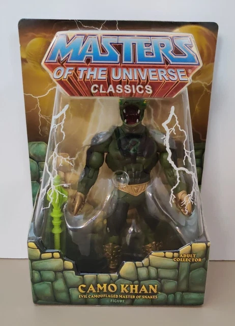 MATTEL MASTERS OF Universe Classics POWER-CON CAMO KHAN Snake Men MOTU ...