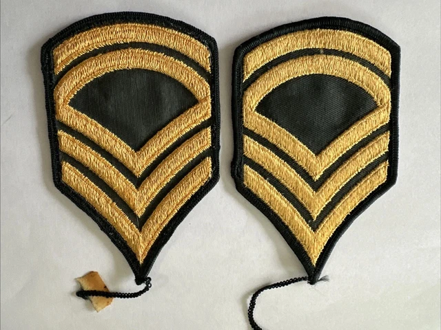 VINTAGE US ARMY Technical Sergeant Enlisted Rank Patch Lot Of 2 £9.44 ...