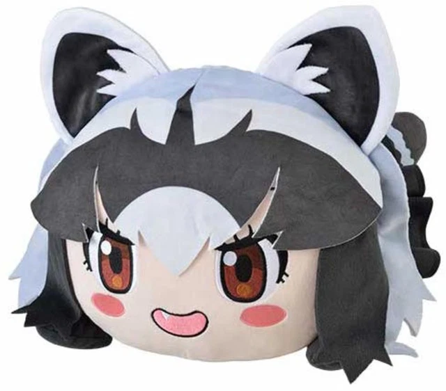 KEMONO FRIENDS MEGA Jumbo Nesoberi Plush Doll Stuffed Toy Raccoon Arai ...