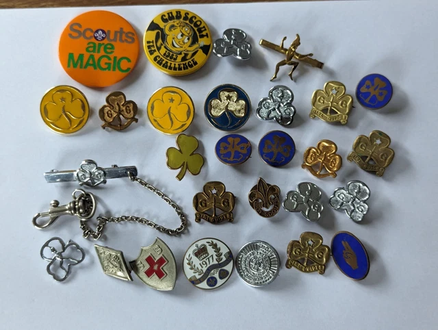 GIRL GUIDES SCOUTS Boys Brigade Pin Badges Lot - 28 Pieces £30.00 ...