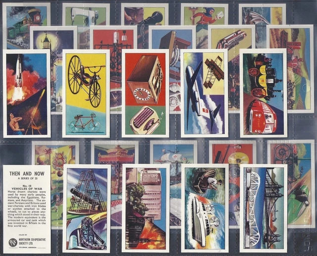 NORTHERN CO OP Society-Full Set- Then & Now 1963 (25 Cards) Excellent £ ...