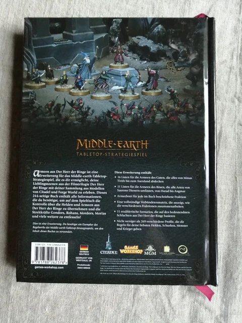 GW HERR DER Ringe Tabletop - 1 Hardcover Regelbuch Armeen aus d.H.d.R ...