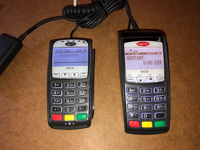 TPE TERMINAL DE paiement Carte Bancaire Ingenico ICT 220 + iPP310 ...