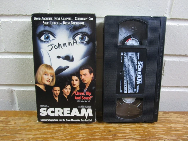 SCREAM (VHS, 1997) Horror VHS Part 1 Drew Barrymore Dimension Rated R ...