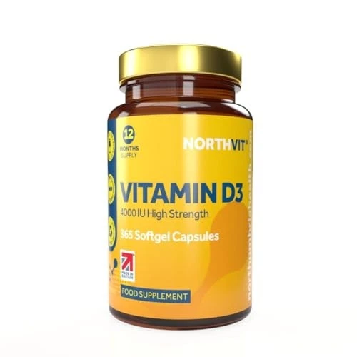 VITAMIN D3 4000 IU Softgels 365 Day Supply High Strength Immune & Bone ...
