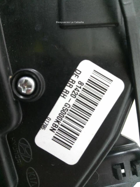 81420G5000 CERRADURA PUERTA trasera derecha para KIA NIRO 1.6 GDI 2016 ...