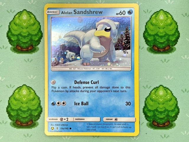 POKÉMON - ALOLAN Sandshrew - 19a/145 - Guardians Rising - Holo EUR 4,65 ...
