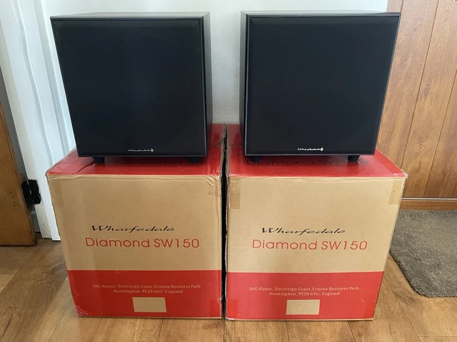 X2 WHARFEDALE DIAMOND SW150 Subwoofer Speaker Black Pair £208.68 ...