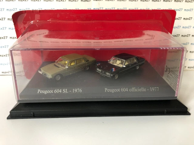 COFFRET DUO PEUGEOT 604 Sl + Officielle 1977 1/87 Universal Hobbies ...