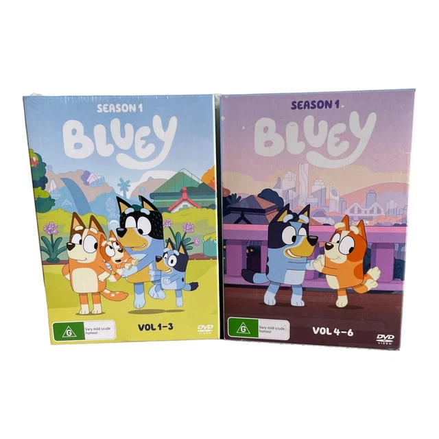 BLUEY: SEASON 1 - Volumes 1-6 DVD - AUS/PAL/G/R4/Vol 1-3 Factory Sealed ...